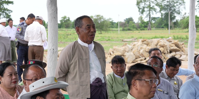 Systematic Farmland Project : Magway Region Chief Minister inspects ...