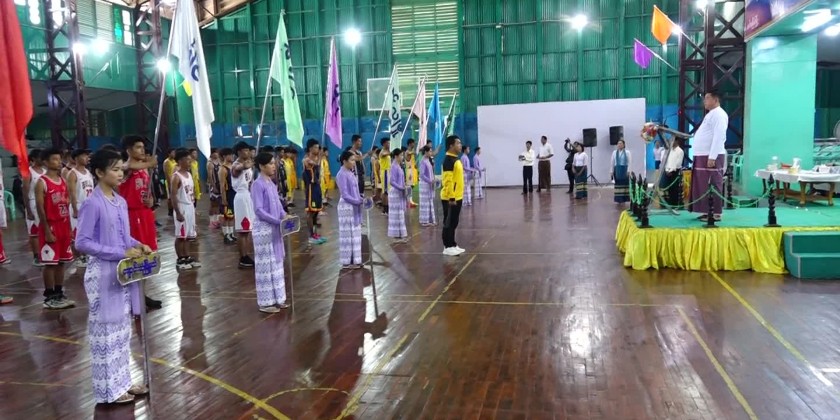 Basketball competition: Mon State CM gave at opening speech | Myanmar ...