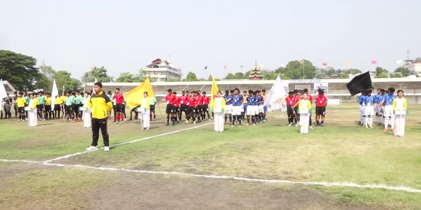 Opening of football competition: Mon State CM opened Inter-Clubs ...