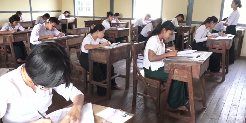 Matriculation Exam in Mon State: Chief Minister observes students ...