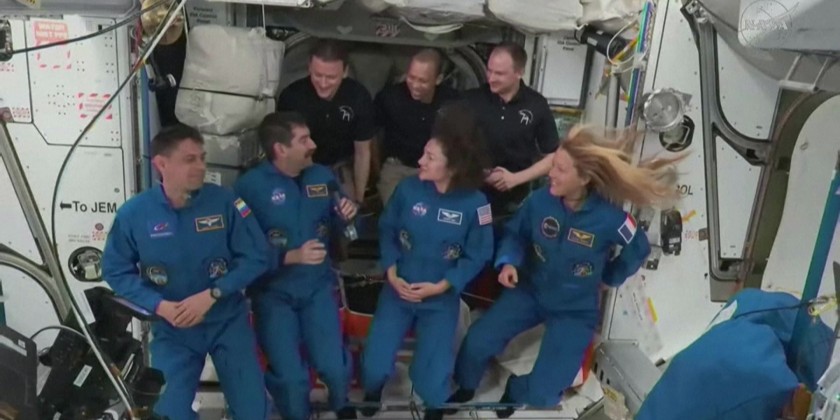NASA's SpaceX Crew-12 arrives at ISS space station | Myanmar ...