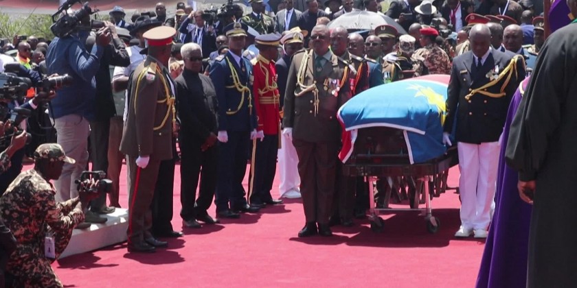 Namibia's late president Geingob buried at Heroes Acre | Myanmar ...