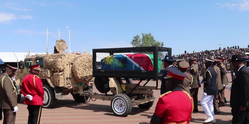 Namibia's late president Geingob buried at Heroes Acre | Myanmar ...