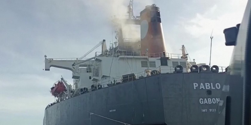 Tanker on fire off Malaysia coast | Myanmar International TV