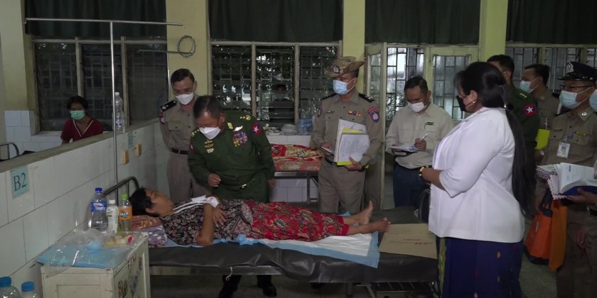 Providing Assistance: MOHA Union Minister met victims of Insein Prison ...