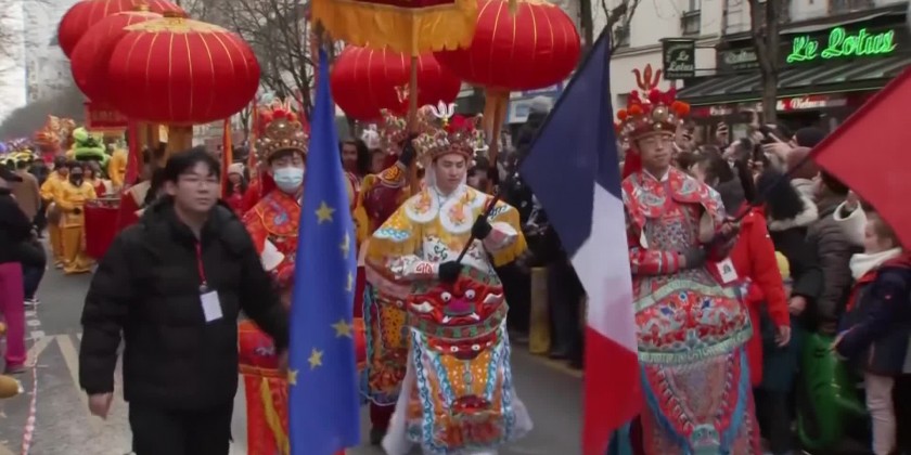 Parade in Paris to celebrate Lunar New Year | Myanmar International TV