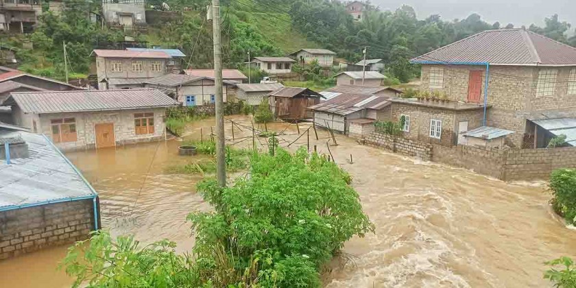 Inundation in Pinlaung: Torrential rain leads to floods in Pinlaung ...