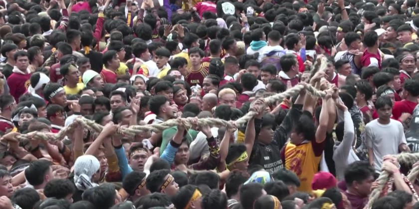 Procession of Christ's icon draws thousands to streets of Philippine ...