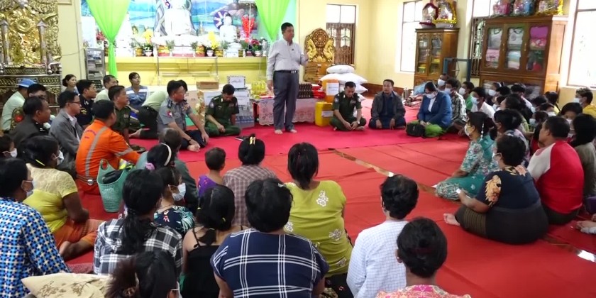 Providing assistance: Mon State CM inspects rescue camps for flood ...