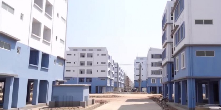 Public Rental Housing: Construction in Dagon Myothit (South) 82% ...