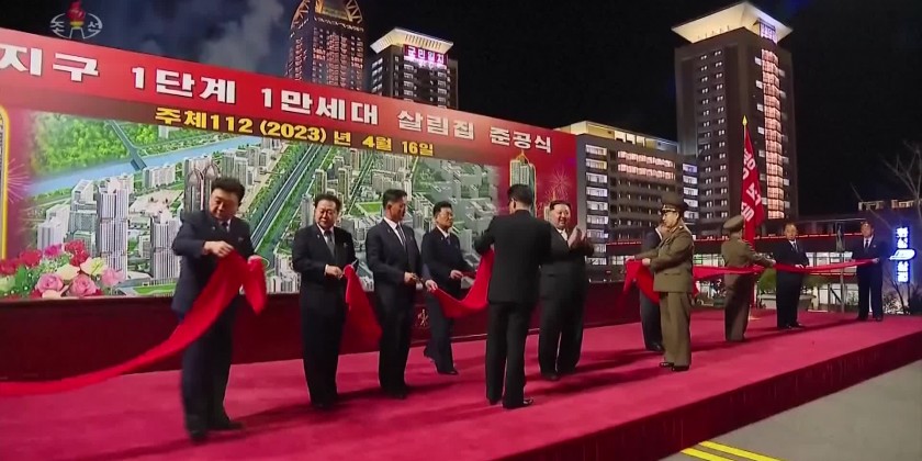 N. Korea unveils new showpiece Pyongyang district | Myanmar ...