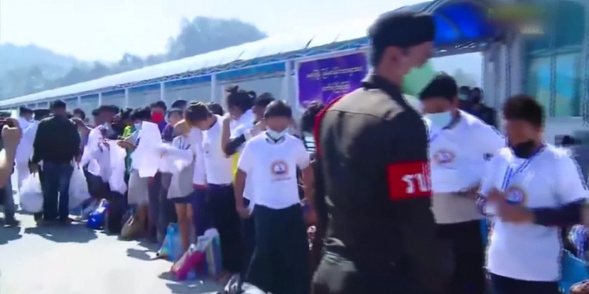 Repatriation Process: Tatmadaw brings back Myanmar citizens from ...