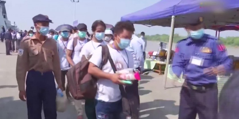 Repatriation processes: Naval vessels bring Myanmar citizens back from ...