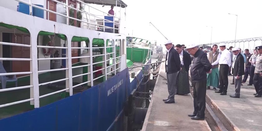 Inspection of Multi-purpose Port: Rakhine State CM inspected Multi ...