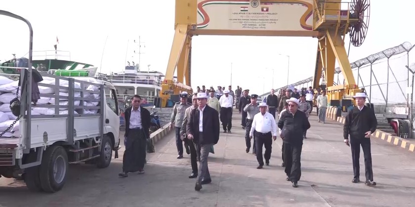 Inspection of Multi-purpose Port: Rakhine State CM inspected Multi ...
