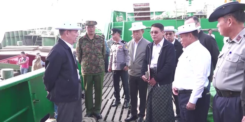 Inspection of Multi-purpose Port: Rakhine State CM inspected Multi ...