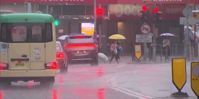 Red rainstorm warning signal issued 3 times in Hong Kong | Myanmar ...