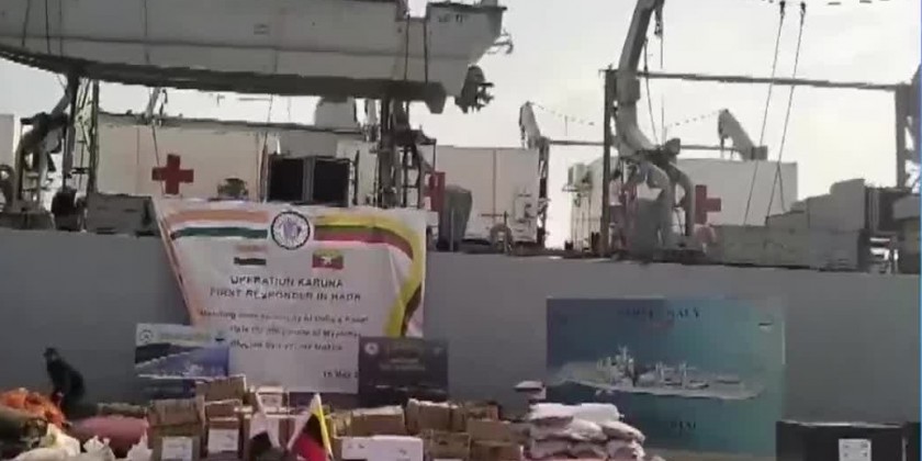 Relief Aid: India provides relief aid by 4th naval ship | Myanmar ...