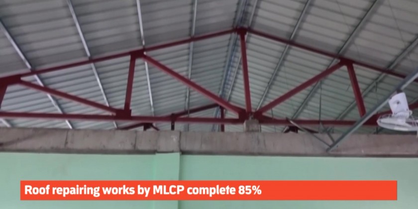 Renovation Works: Roof repairing works by MLCP complete 85% | Myanmar ...