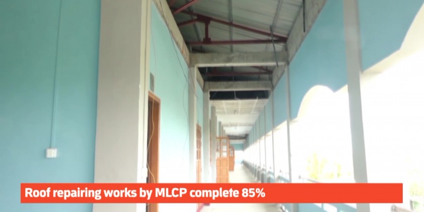 Renovation Works: Roof repairing works by MLCP complete 85% | Myanmar ...