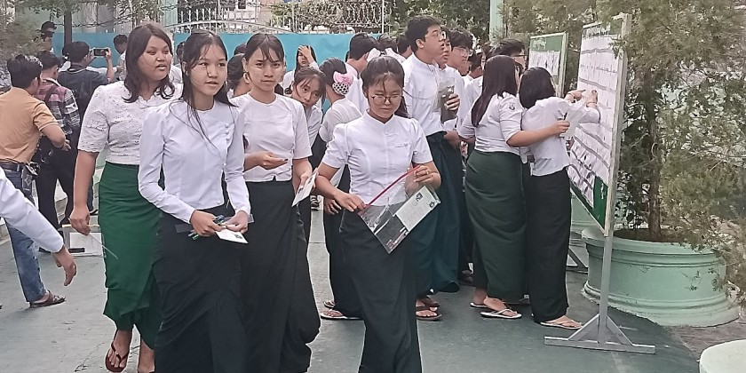 Retaking matriculation exam: Students retaking matriculatio exam ...