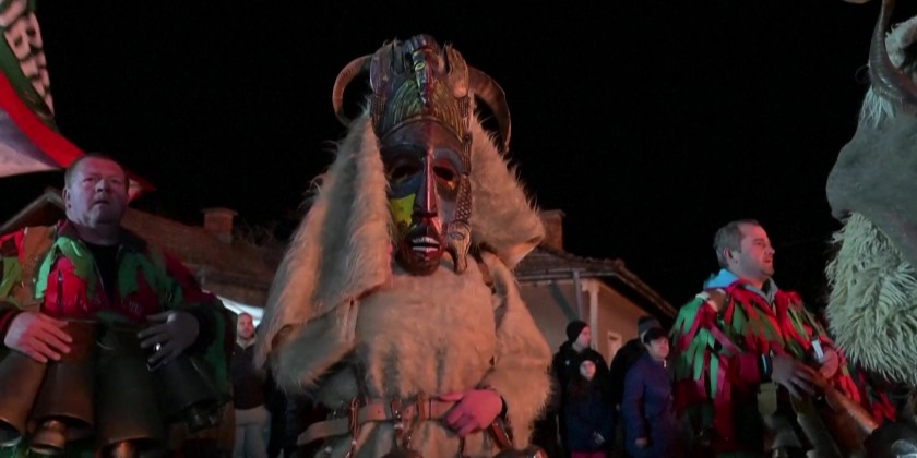 Bulgarian Kukeri Dancers 'Drive Away Evil Spirits' in Traditional ...