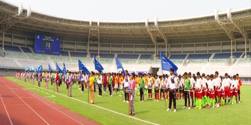Sports event: Inter-university football tournament opened | Myanmar ...