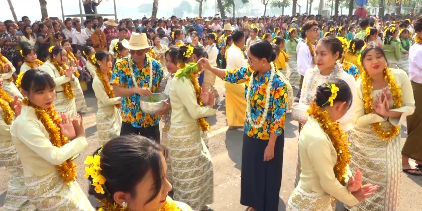 Thingyan Festival in Sagaing : Sagaing Region CM delivered New Year ...