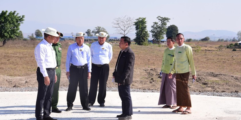 Inspection of Cattle Breeding Zone: Shan State CM inspected cattle ...