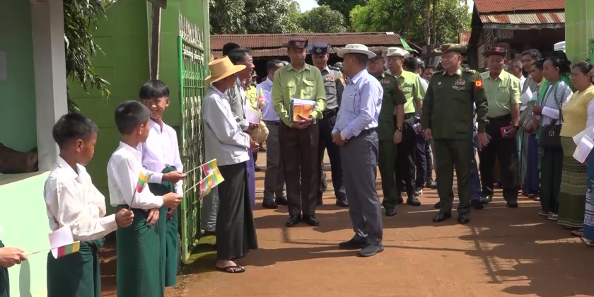 Inspection Tour: Shan State CM inaugurates the new school building ...
