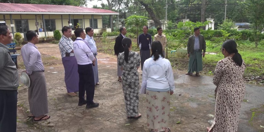 Inspection of Hluttaw building: Shan State CM inspected Hluttaw ...