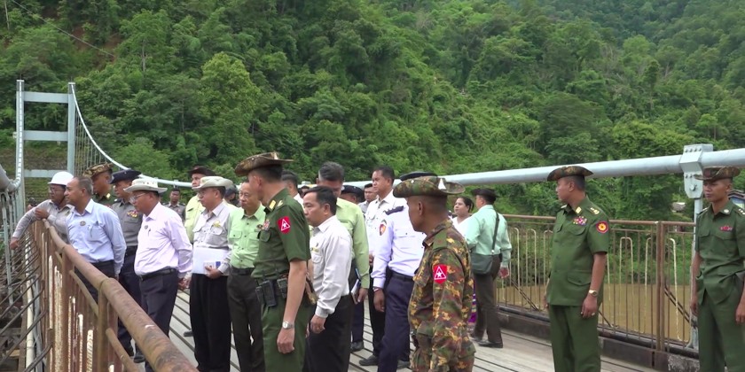 Field Inspection tour: Shan State CM inspected bridge and road ...