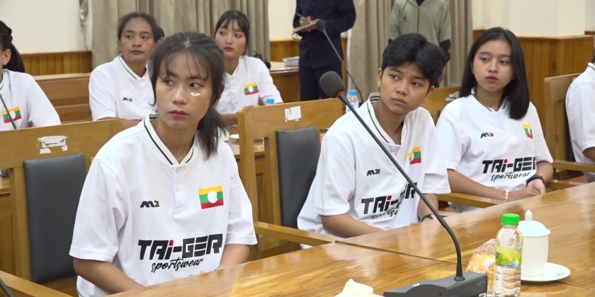 Presenting victory flags: Shan State CM presented victory flags for ...