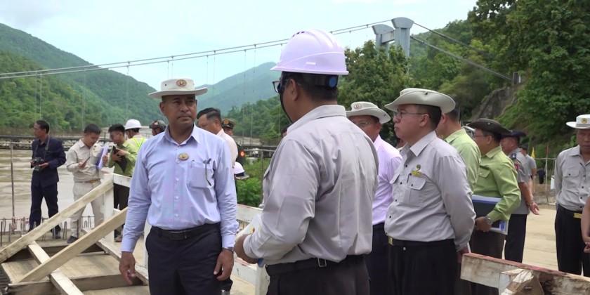 Field Inspection tour: Shan State CM inspected bridge and road ...