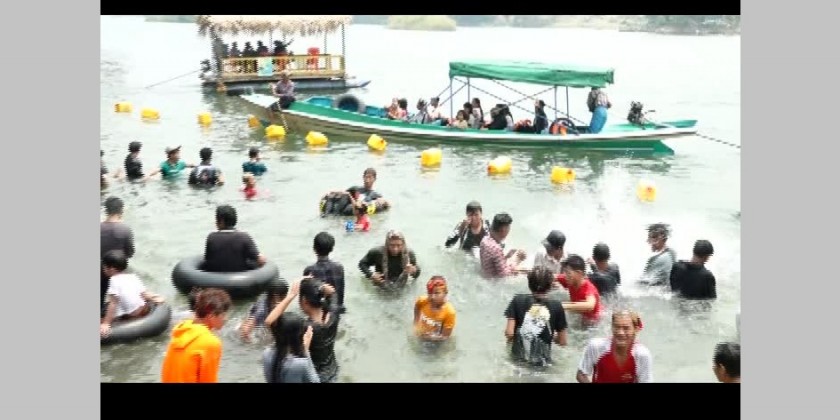 Thingyan in Nay Pyi Taw :Lots of places are teeming with visitors ...