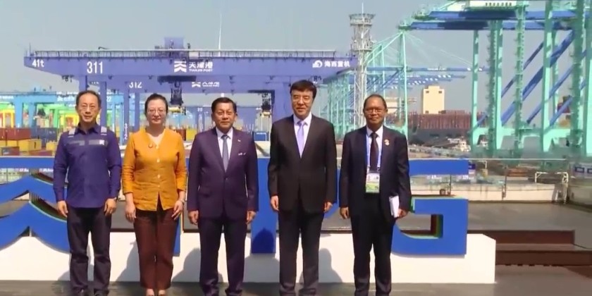 Observing Tianjin Port: SSPC Chairman observed Tianjin Port in Tianjin ...