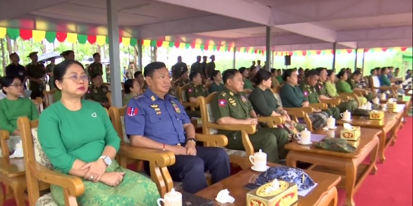 Tree Planting Ceremony: Senior General plants teak sapling during the ...