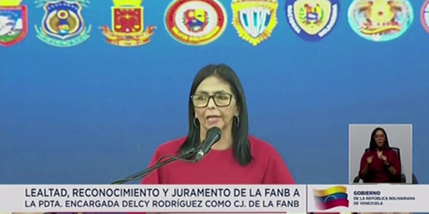 Venezuela military, police pledge loyalty to interim president ...