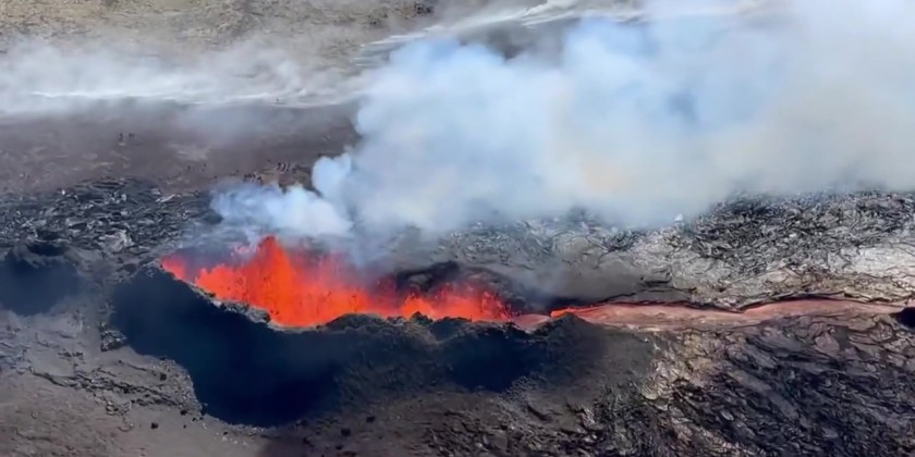 Iceland lava flow aerials | Myanmar International TV