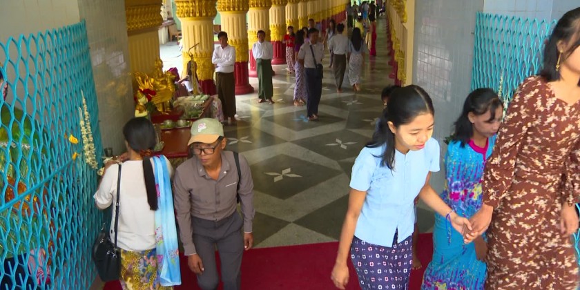 Waso Full Moon Day: Myathalun Pagoda is crowded with pilgrims | Myanmar ...