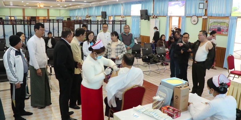 COVID-19 Vaccination :Additional injection programme in Myitkyina ...