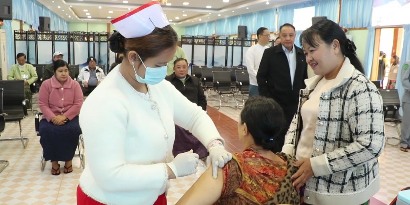 COVID-19 Vaccination :Additional injection programme in Myitkyina ...