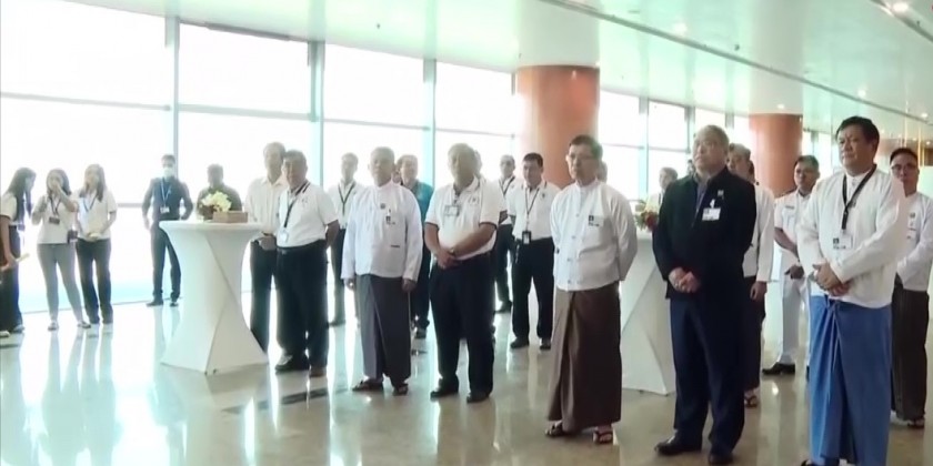 Flight launching ceremony: Yangon-Kunming-Yangon flight service ...