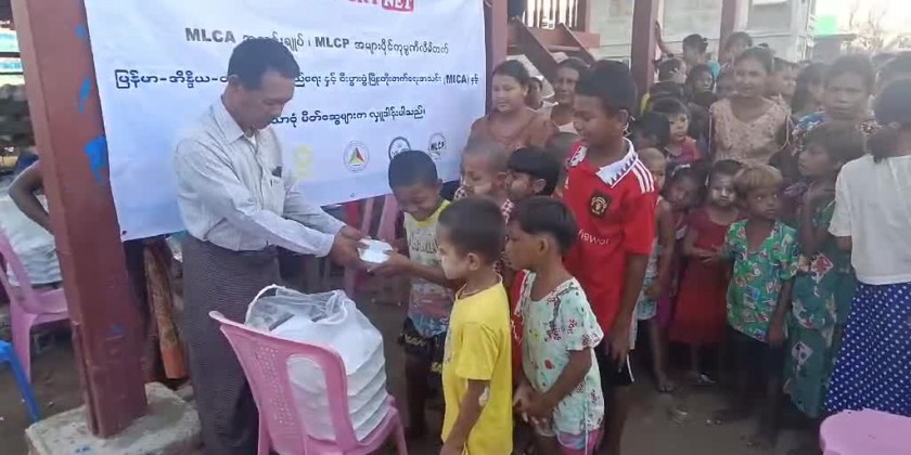 Humanitarian Aid: Donation of vegetable biryani in Kyat Taw Pyin ...