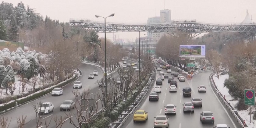 Clearer air after snowfall in Tehran | Myanmar International TV