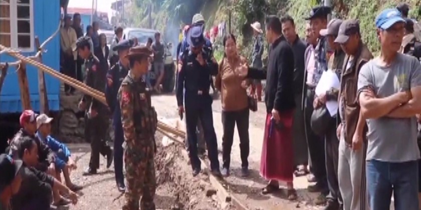Landslide in Chin State: Falam District Administrative Body facilitates ...
