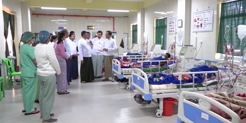 Opening of hospital buildings :MoH UM and Shan State CM attended the ...