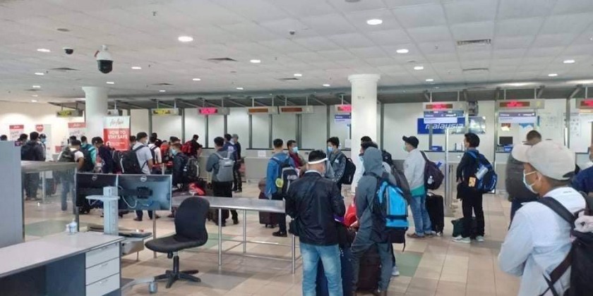 RELIEF FLIGHT: 88 MYANMAR CITIZENS BROUGHT BACK FROM MALAYSIA | Myanmar ...