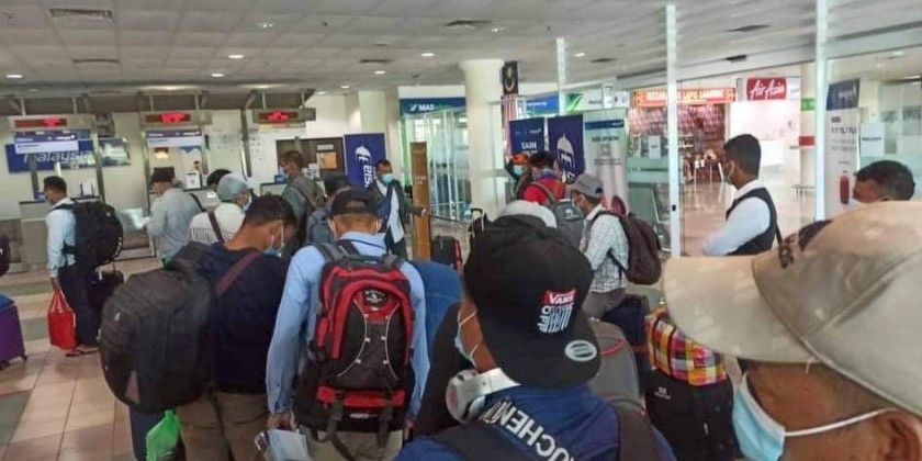 RELIEF FLIGHT: 88 MYANMAR CITIZENS BROUGHT BACK FROM MALAYSIA | Myanmar ...