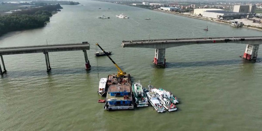 Water supply resumes after deadly ship-bridge collision in south China ...